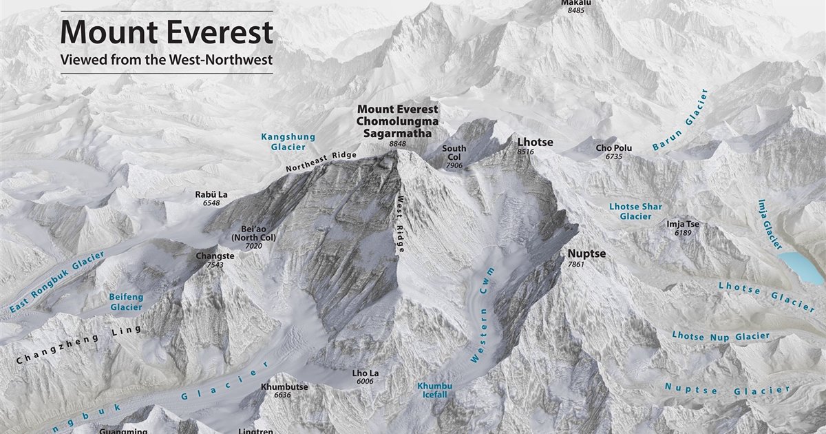 El monte Everest, a todo detalle: aplicando la tecnología al alpinismo
