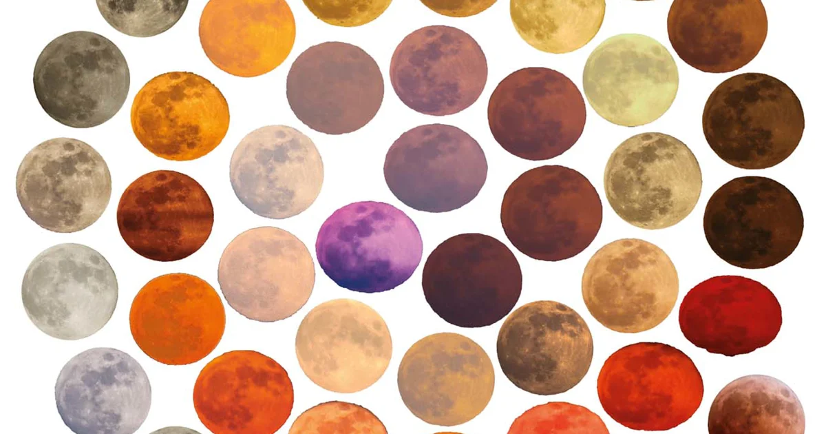 Por qué vemos la luna de diferentes colores