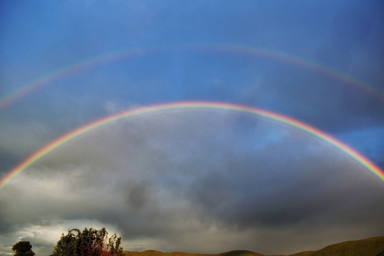 Cita De Doble Arcoiris Asi Es Como Se Observa Un Doble Arcoíris En La