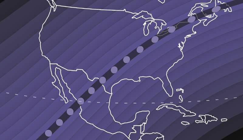 Descubre el recorrido exacto del eclipse solar de hoy con este mapa de la NASA