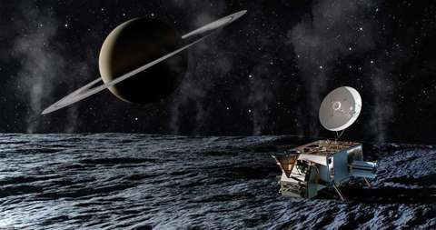 Encélado, la luna de Saturno, expulsa gigantescos chorros de hielo, y ...