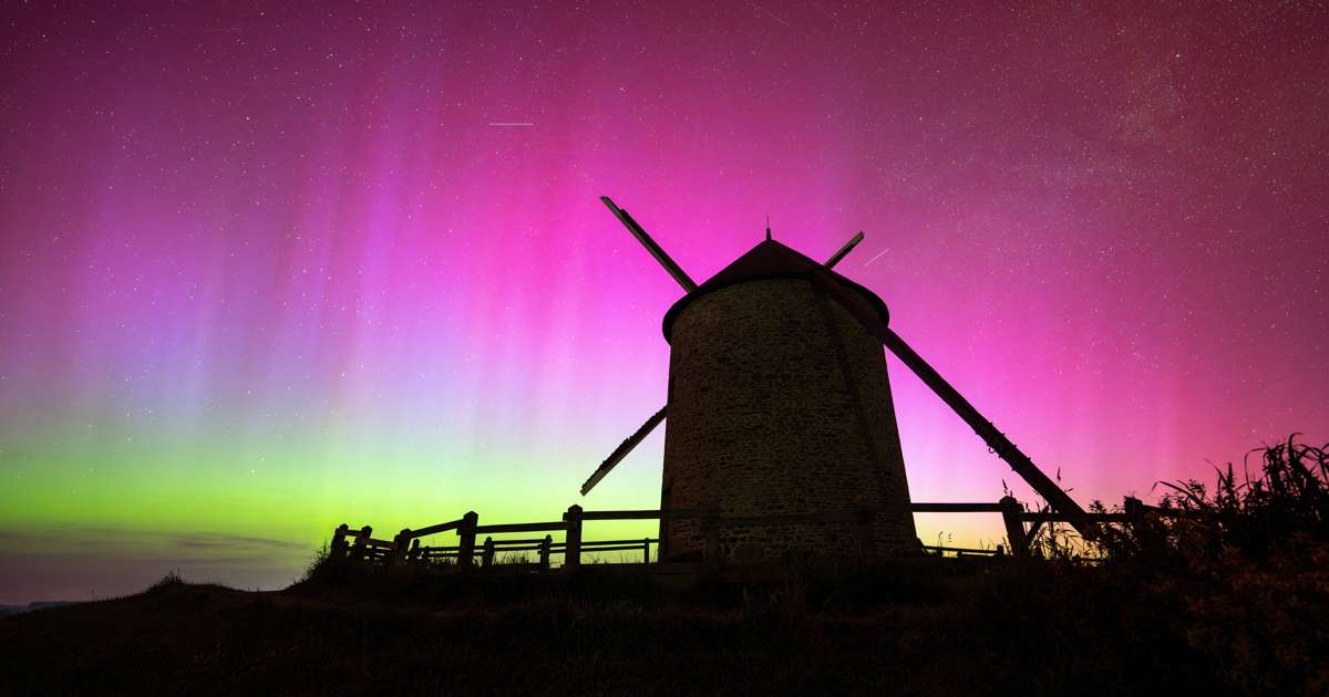 Fotos: Auroras boreales iluminan los cielos de España y otros países del mundo